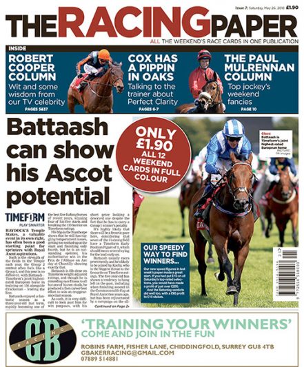 The Racing Paper - every Saturday only £1.90 - The Racing Paper