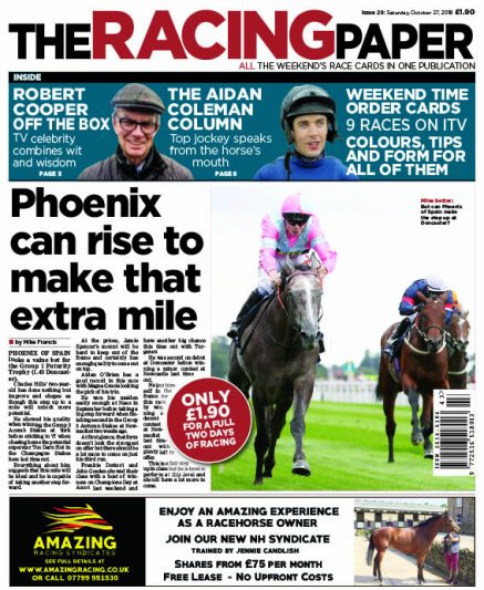 The Racing Paper every Saturday — only £1.90! - The Racing Paper
