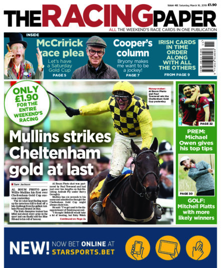 All the weekend colours and tips in The Racing Paper — only £1.90 - The ...