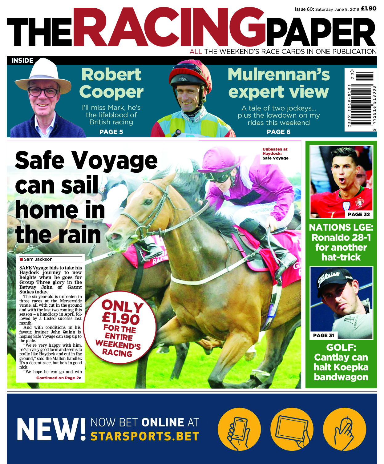 Saturday AND Sunday in the Racing Paper for just £1.90 - The Racing Paper